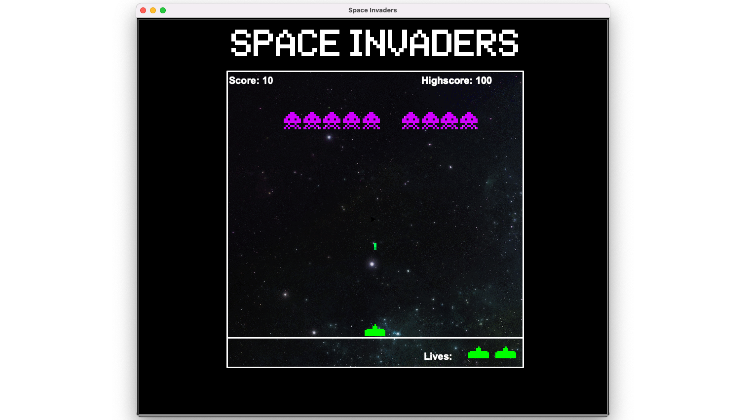 Space Invaders - Povilas Kirna